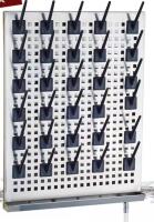 China Multi Functional Stainless Steel Peg Board Glassware Laboratory Drying Rack Wall Mount for sale