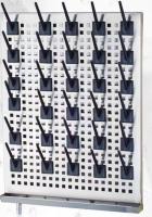 China Multi Functional Stainless Steel Peg Board Glassware Laboratory Drying Rack Wall Mount for sale