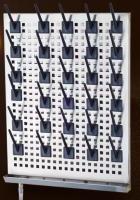 China Multi Functional Stainless Steel Peg Board Glassware Laboratory Drying Rack Wall Mount for sale