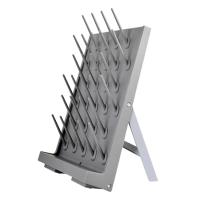 China Single Sided Lab Glassware Rack Heavy Duty Polypropylene Lab Drying Rack for sale