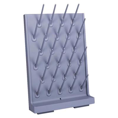 China Polypropylene Laboratory Accessories 52 Pegs Laboratory Glassware Drying Rack for sale