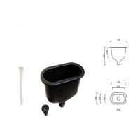 China Heavy Duty High Density PP Laboratory Sink Chemical Resistant PP Basin for sale