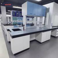 China Ergonomic Laboratory Benches Heavy Duty Modular Laboratory Furniture With Epoxy Coated Steel for sale