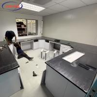 China All Steel Lab Bench Table Acid And Alkali Resistant Lab Workstation Bench With 350 kg/m2 Load Capacity for sale