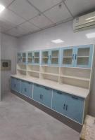 China All Steel Lab Bench Table Acid And Alkali Resistant Lab Workstation Bench With 350 kg/m2 Load Capacity for sale