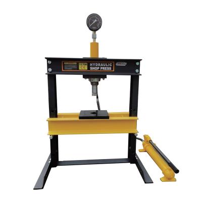 China 12-Tonne Hydraulic Shop Press With Gauge For Metal Shaping+ Eye-Level Gauge for sale