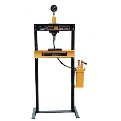 China 12-Tonne Hydraulic Floor Press Auto Heavy Part Repair + Accurate Oil Gauge for sale