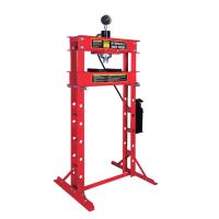 China 30T Hydraulic Shop Press with double pumpand gauge Auto Bearing Press-Fit + Gauge for sale