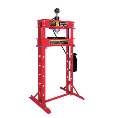 China 30T Hydraulic Shop Press with double pumpand gauge Auto Bearing Press-Fit + Gauge for sale