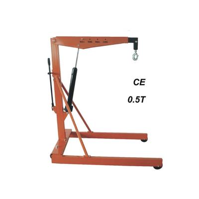 China 500KG Heavy Duty  Shop Crane:Construction/Rescue, 950mm Base + 470-2150mm Hook Height for sale