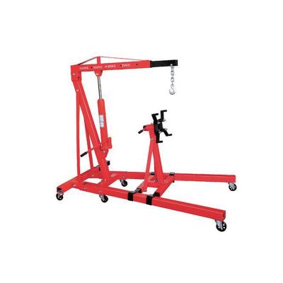 China 2T Folding Shop Crane : Auto/Agri Repair, 0-2350mm Boom + 1500LB Stand for sale