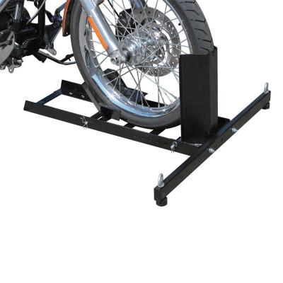 China 1500LB Moto Wheel Chock: Tilting Auto-Secure, Adjustable for Transport/Storage/Rental for sale