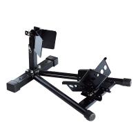 China Black Moto Wheel Chock: 9-Pos Adjust, Anti-Slip for Storage/Repair/Racing for sale