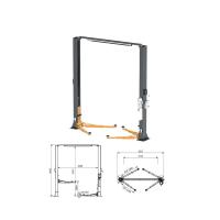 China 4200kg Two-Post Lift: 1880mm Height, Single-Lock+Emergency Stop for Car/SUV/Truck Repair for sale