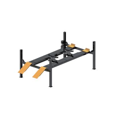 China 5454kg Four-Post Lift: 1965mm Height, Air-Lock+Louvered Ramps for Truck/SUV Repair for sale