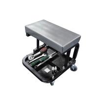 China Metal Mechanic's Seat: 120kg Load, Ventilated Mesh, 4 Casters for Vehicle/Equipment Repair for sale