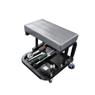 China Metal Mechanic's Seat: 120kg Load, Ventilated Mesh, 4 Casters for Vehicle/Equipment Repair for sale