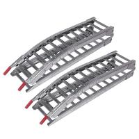 China YD25-001 Arched Steel Ramps: 1400LBS/Pair, 213cm, Bi-Fold for Lawnmowers/ATVs for sale
