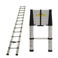 China EN 131-6 Telescopic Aluminum Ladder: 150kg Load, Anti-Pinch, Non-Slip for Loft/Home/Office for sale