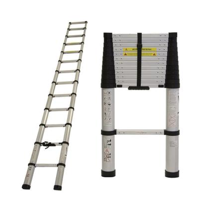 China EN 131-6 Telescopic Aluminum Ladder: 150kg Load, Anti-Pinch, Non-Slip for Loft/Home/Office for sale