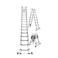 China 3IN1 Telescopic Ladder: 150kg Load, 3 Modes, Anti-Slip for Home/Commercial/Industrial for sale