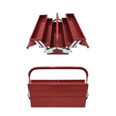 China YD27-001 Steel Tool Box: 5 Trays, 3kg, Oil-Resistant for Garage/DIY/Camping for sale