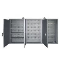 China Steel Wall-Mounted Cabinet: 3-Lock, 4-Shelf, 24-Hook for Garage/Shop/Workshop for sale