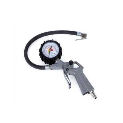 China Tire Gauge w/Inflation Gun: 0-15bar, Short Hose for Cars/Motorcycles/Bicycles for sale