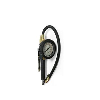 China Tire Gauge w/Inflation Gun: 0-15bar, Short Hose for Cars/Motorcycles/Bicycles for sale