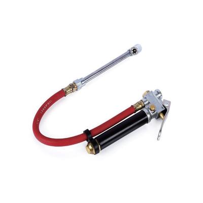China Tire Gauge w/Inflation Gun: 0-15bar/300PSI, Short Hose for Cars/Motorcycles/Bicycles for sale