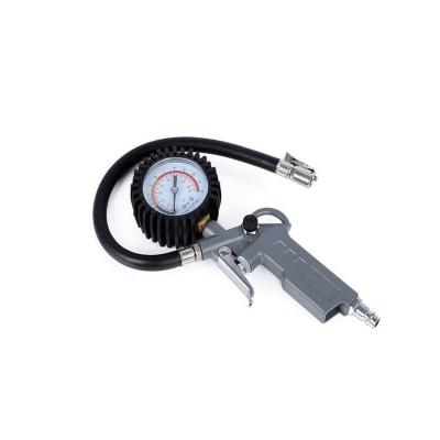 China YD31-007 Tire Gauge W/Inflation Gun 0-15bar Short Hose For Cars/Motorcycles/Bicycles for sale