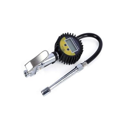 China YD31-008 Tire Gauge w/Inflation Gun: 0-15bar, Short Hose for Cars/Motorcycles/Bicycles for sale