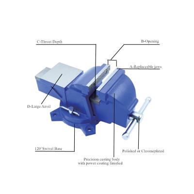 China Multi-Type Bench Vise: Sturdy, Versatile for Workshop & DIY Tasks for sale