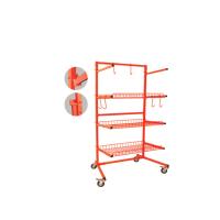 China YD81-020B Parts Cart: 3 Shelves, Pu Casters, Hooks (for Auto/Factory Part Storage & Transport) for sale