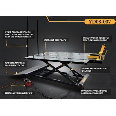 China Workshop 1500LB Heavy Duty Motorcycle / ATV Lift Stable Lifting for sale