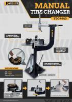 China Workshop Manual Tire Changer, Clamps Tightly, Fits 20