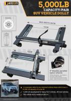 China Workshop SUV Vehicle Dolly, 5,000LB Capacity, Easy Movement for sale