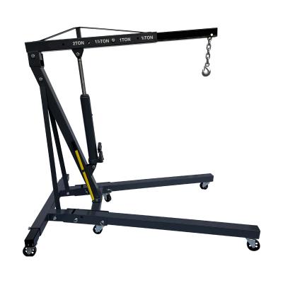 China 2-Ton Portable Hydraulic Shop Crane | Auto Repair, 4-Level Lift, Easy Fold for sale