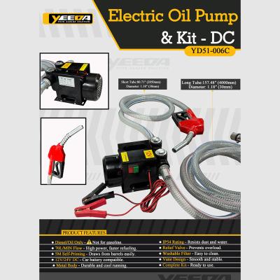 China Diesel Oil Transfer: 70L/min Flow, 5M Self-Priming, IP54 Metal Pump Kit. for sale