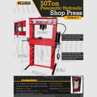 China 50T Pneumatic Hydraulic Shop Press, 50T Capacity, 9