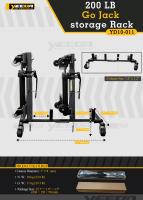 China 200LB Capacity Go Jack Storage Rack with 3