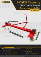 China 3000KG Auto Wheel Dolly with Push-Pull Towing Handle and Adjustable Length for Vehicle Positioning for sale