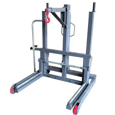 China 500KG Heavy Duty Wheel Hub Lifter Foot Operated with Dual Rollers for Garage Lift for sale