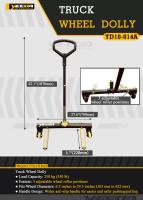 China 250KG Capacity Truck Wheel Dolly with Two Position Locking Arm and Wider Handle with Pattern for Secure Wheel Handling for sale