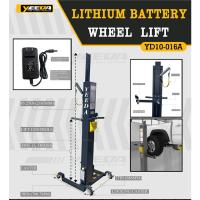 China 200LB Lift Capacity Lithium Battery Wheel Lift with Locking Caster Base for Garage Wheel Handling for sale