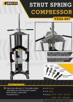 China Strut Spring Compressor YD23-007 with 3000LBS Max Compression 3.5-11.5 Inch Spring Diameter Range and Long Handles for sale