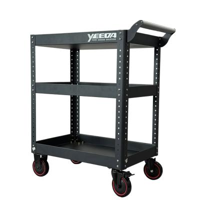 China 260kg Capacity Steel Heavy-Duty Trolley Cart with 5