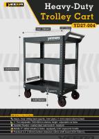 China 260kg Capacity Steel Heavy-Duty Trolley Cart with 5