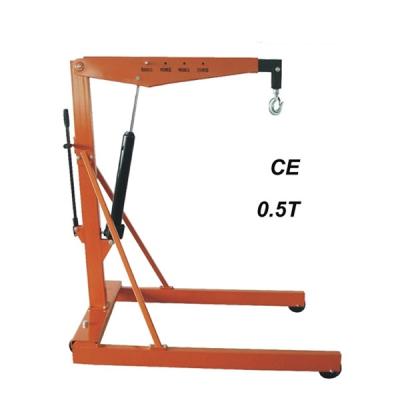 China 1 Pump Red Pallet Heavy Duty 0.5Ton Engine Hoist And Stand for sale