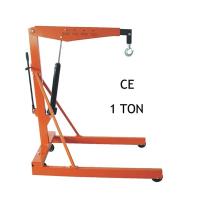 China Heavy Duty Single Pump Hydraulic 1 Ton Foldable Shop Crane for sale